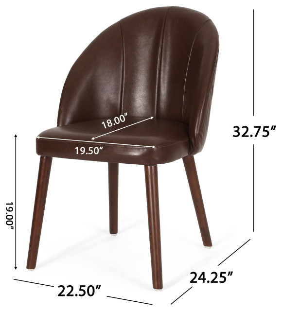 Lewiston Contemporary Channel Stitch Dining Chairs, Set of 2 ...