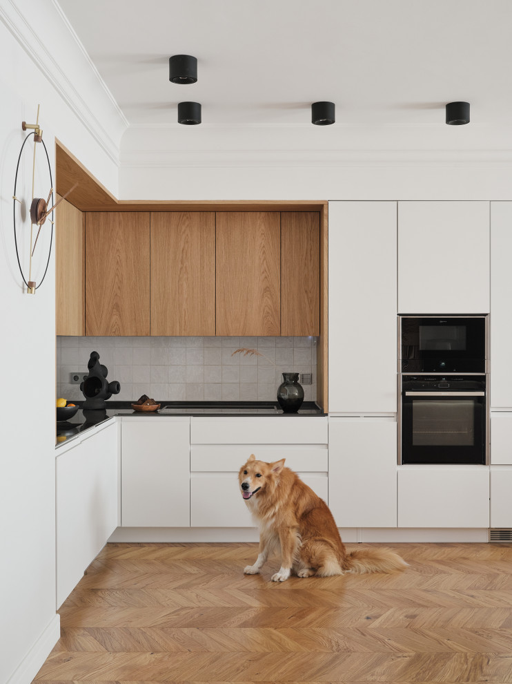 Реализация проекта квартиры в Санкт-Петербурге - Scandinavian - Kitchen ...