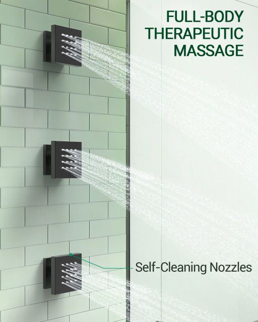 Thermostatic Ceiling Mount Rainfall Dual Shower Head Shower System, 16 ...