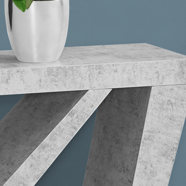47" Gray Abstract Console Table - Contemporary - Console Tables - by ...