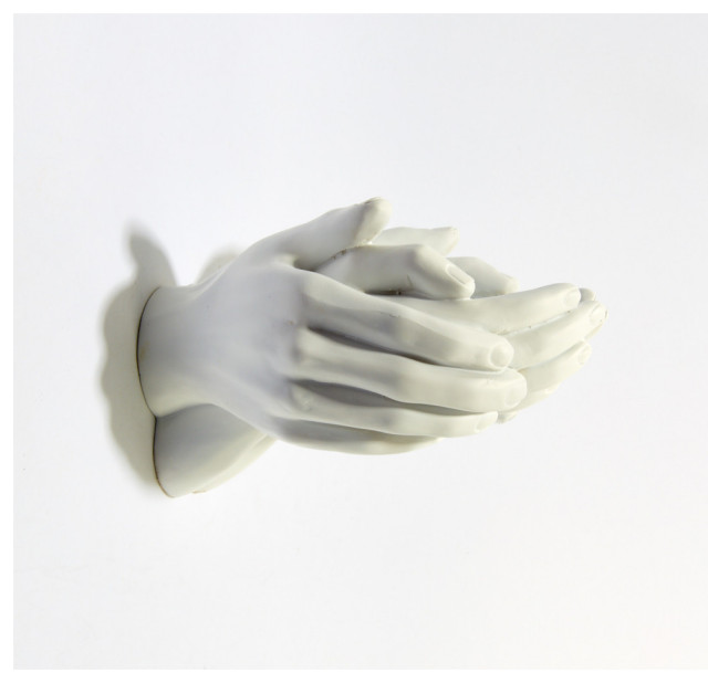 Interior Illusions Plus White Helping Hands Wall Mount, 9" Long ...