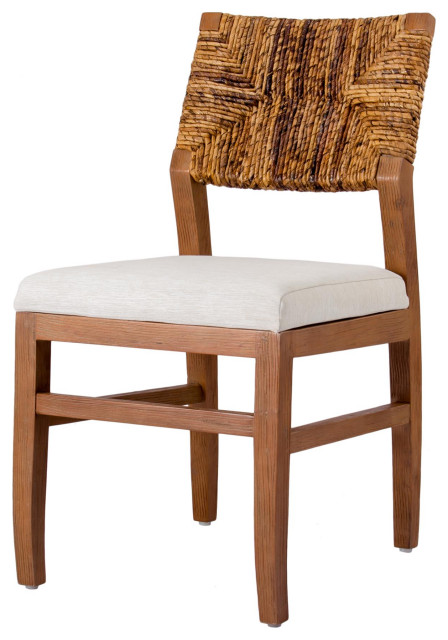 Monja Abaca Dining Chair, Natural (Set Of 2) - Tropical - Dining Chairs ...