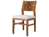 Monja Abaca Dining Chair, Natural (Set Of 2) - Tropical - Dining Chairs ...