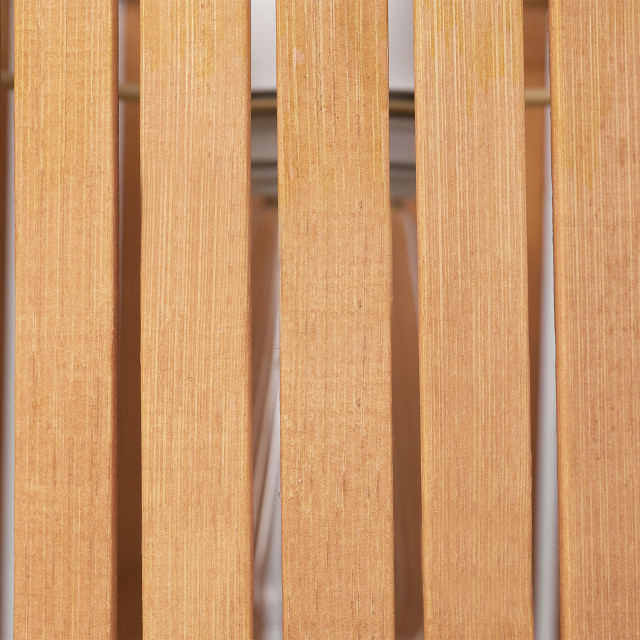 Bali 1-Light Matte White Flush Mount Ceiling Light with Natural Bamboo Shade - Asian - Flush ...