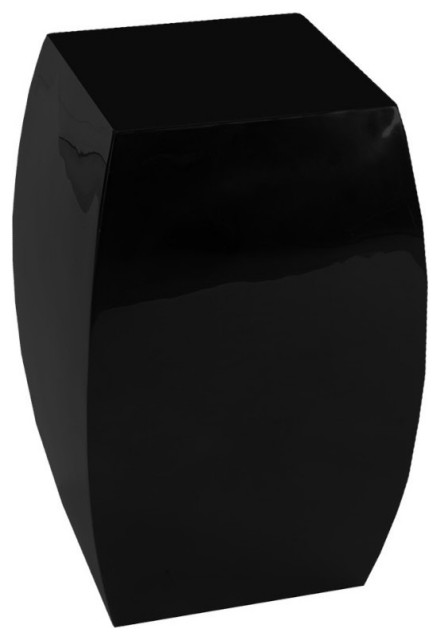 Taba Side Table, Gel Coat Black - Contemporary - Side Tables And End ...