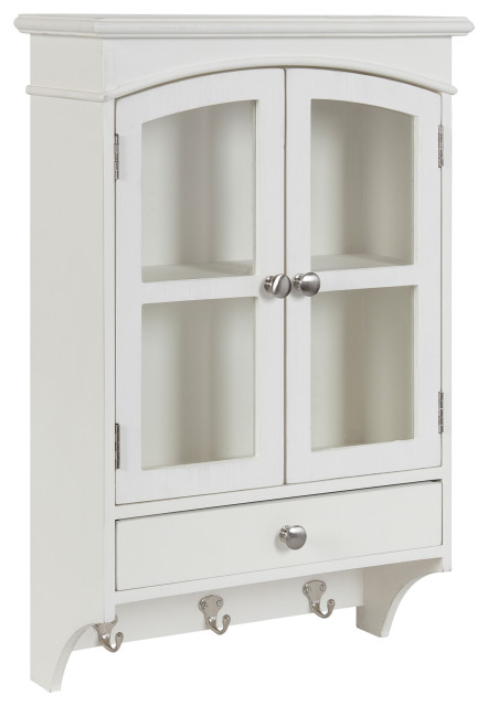 Highfield Decorative Wall Cabinet , White 18x8x28, 18x8x28 ...