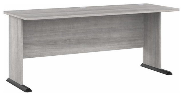 Studio A 72W Computer Desk in Platinum Gray - Engineered Wood ...