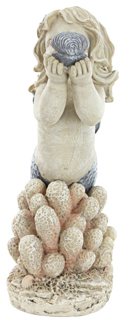 Design Toscano Little Girl Mermaid Swimming Statue - Beach Style ...