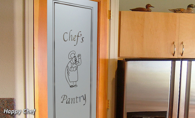 Pantry Door - Happy Chef - Primed - 28" x 80" - Book/Slab Door, 28" (2/ ...