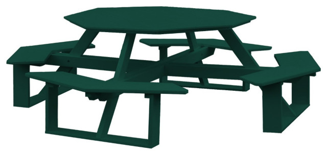 Poly Lumber Octagon Walk-in Table - Contemporary - Outdoor Dining Sets ...
