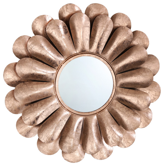 Blossom Rose Gold Mirror - Traditional - Wall Mirrors - by First of a ...