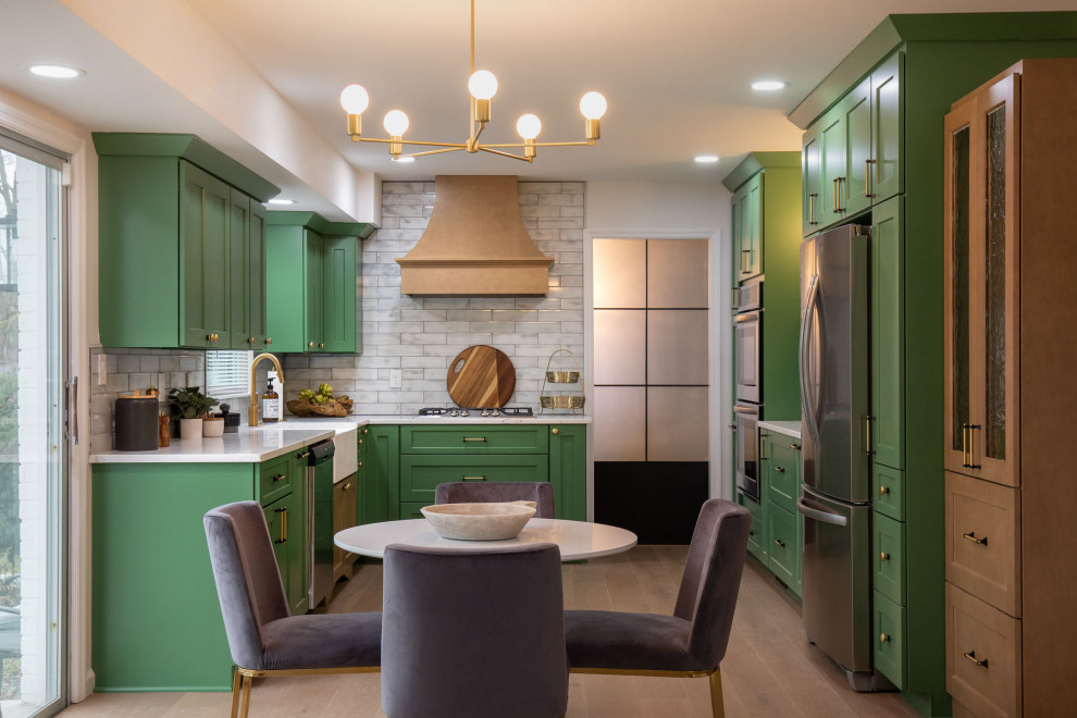 Green with Envy - Transitional - Kitchen - Indianapolis - by Jones ...