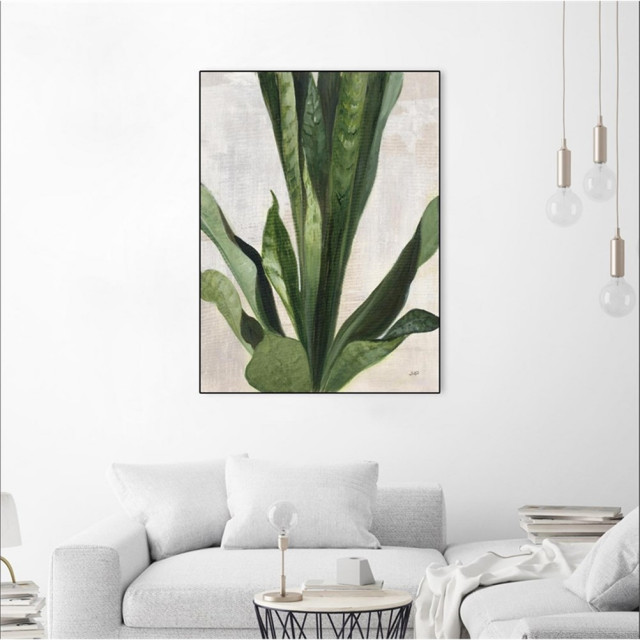 Giant Art Canvas 30x40 Tropical Study III Framed in Green - Tropical ...