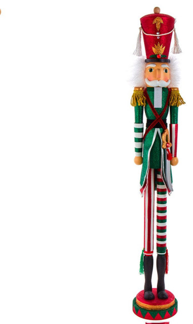 Kurt Adler 36" Hollywood Red, White and Green Soldier Nutcracker, 36 ...