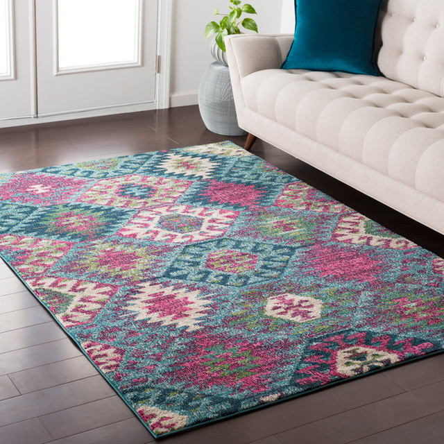 Machine Woven Anika Area Rug ANI-1022, 2' x 3' - Southwestern - Area ...