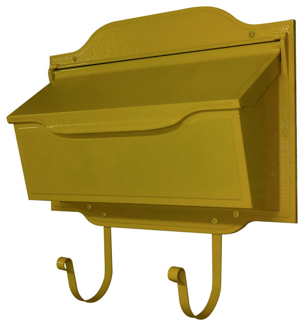 Mid Modern Asbury Horizontal Mailbox, Yellow - Contemporary - Mailboxes ...