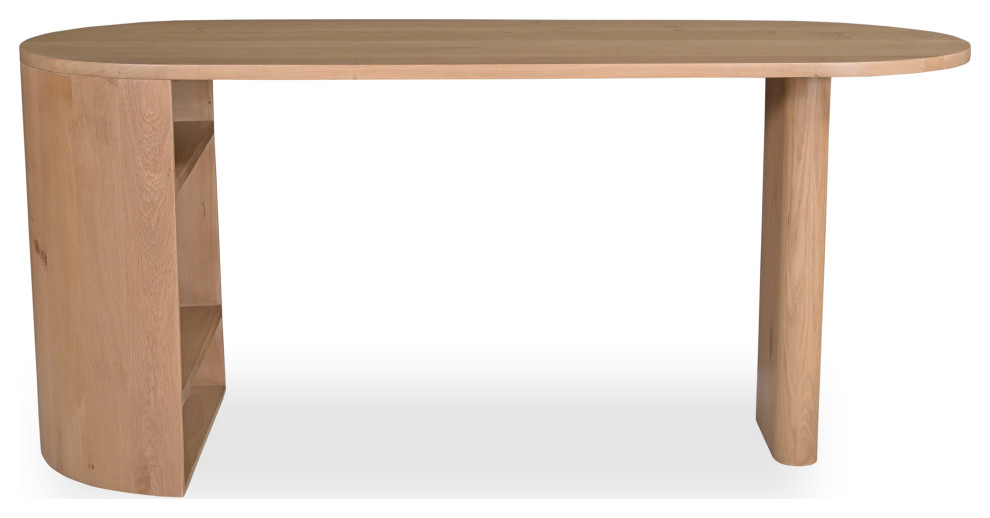 Theo Natural Solid Oak Desk - Transitional - Desks And Hutches - by ...