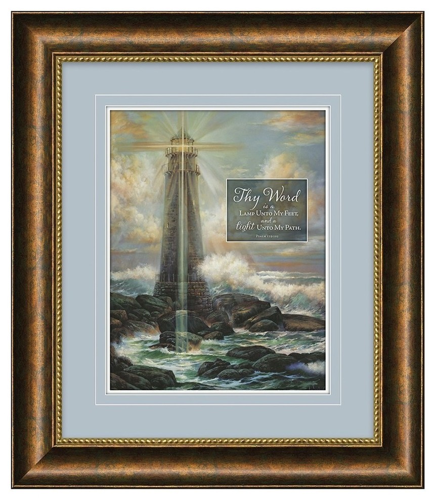 Thy Word Is A Lamp Framed Wall Art - Game Room Wall Art And Signs - by ...