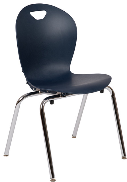 Black Student Stack Chair 18" - Modern - Kitchen And Dining Furniture ...