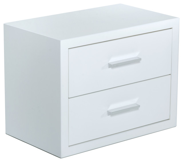 Modrest Adan Modern White Nightstand - Modern - Nightstands And Bedside Tables - by Vig ...