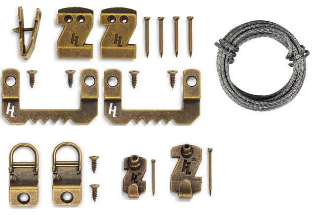 HangZ 10lb.-30lb. Professional Canvas Flat Mount Hanging Kit, 5" 3/4" X ...