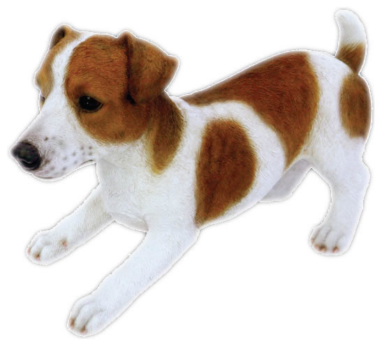 Jack Russell Terrier Dog Garden Statue, 10" - Contemporary - Garden ...