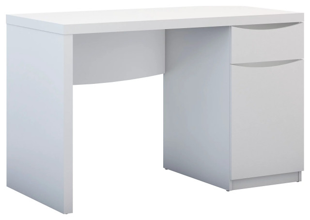 Modern Desk, Storage Drawer & Single Door Cabinet With Inner Shelf ...