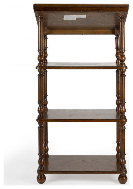 Vintage Oak Library Stand - Traditional - Office Carts And Stands - by ...