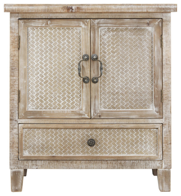 Weathered Wood Cabinet Withwer Andrs Vintage Accent Storage Chest ...