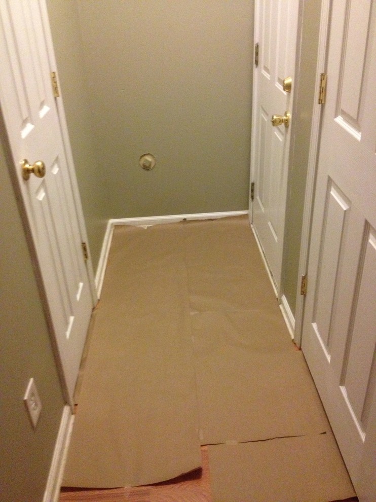 Black Interior door before and after