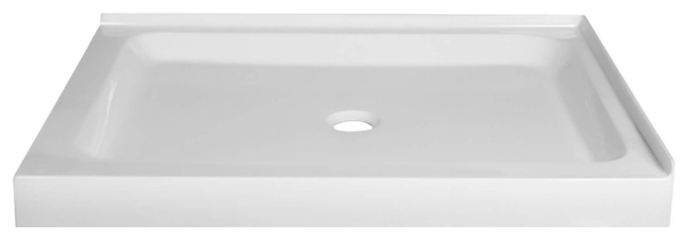 Fine Fixtures Double Threshold Acrylic Shower Base, 48 X 36 - Modern ...