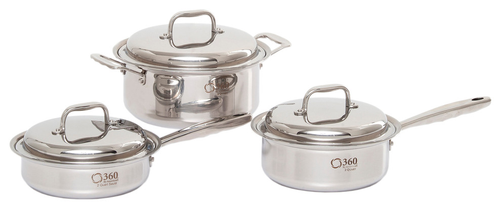 360 Cookware 6-Piece Set - Contemporary - Cookware Sets - by 360 ...