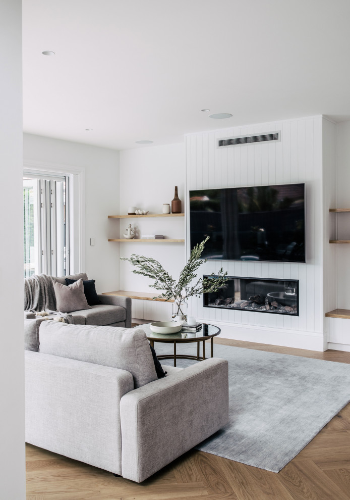 Custom Coastal Luxe Home Build - Beach Style - Living Room - Sydney ...