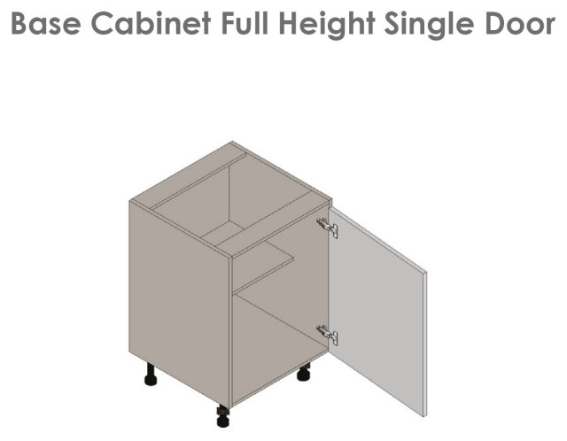 15 Base Cabinet High Single Door Grey, 15 x 34 1/2 x 23 3/8|Natural ...