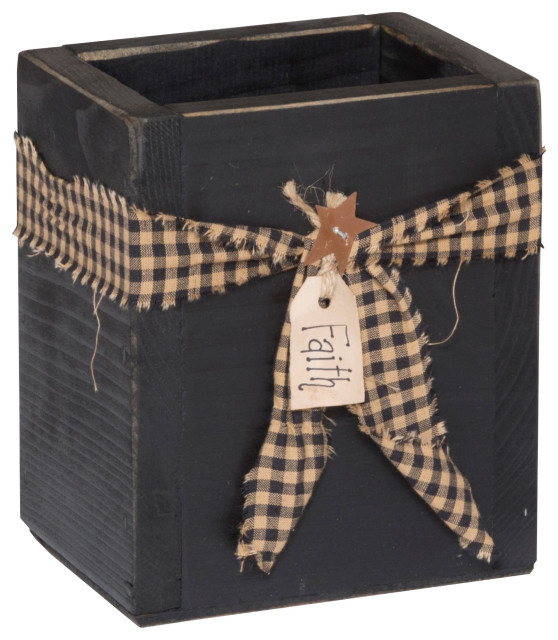 Farmhouse Pine Utensil Box - Farmhouse - Utensil Holders And Racks - by ...