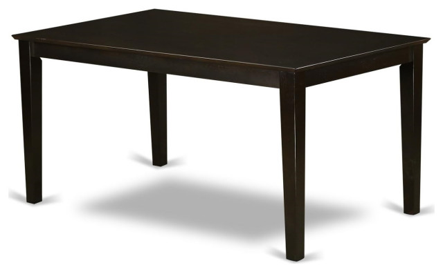 Modern Hardwood Dining Table with Rectangular Top and Sturdy Legs ...