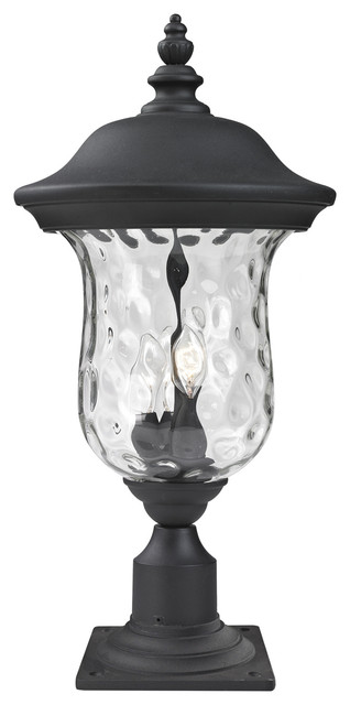 Z-LITE 533PHB-BK Outdoor Post Light - Traditional - Post Lights - by ...