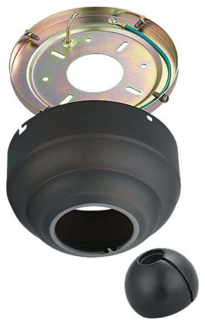 Visual Comfort Fan 5.25" Slope Ceiling Fan Adapter in Roman Bronze ...