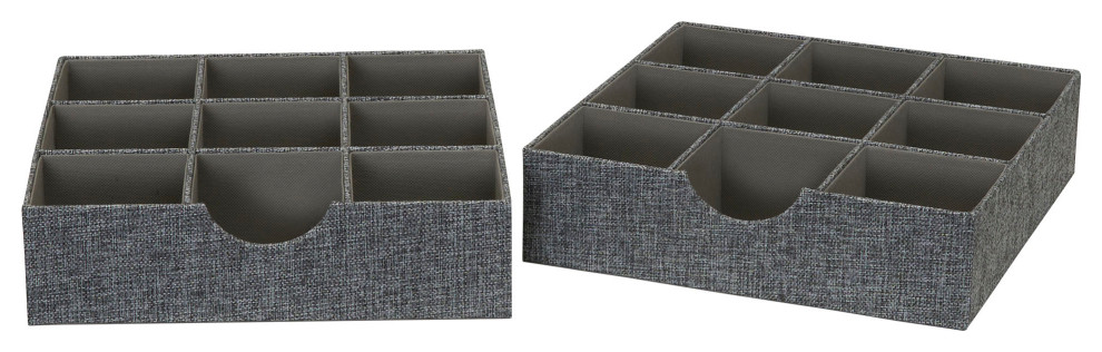 9-Compartment Drawer Organizers - Closet Organizers - by Household ...