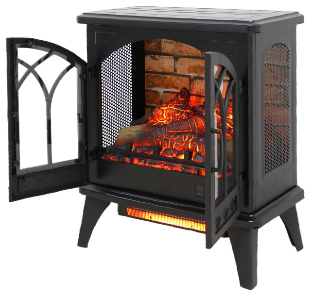 Gewnee 24 inch 3D Infrared Electric Stove with remote control ...