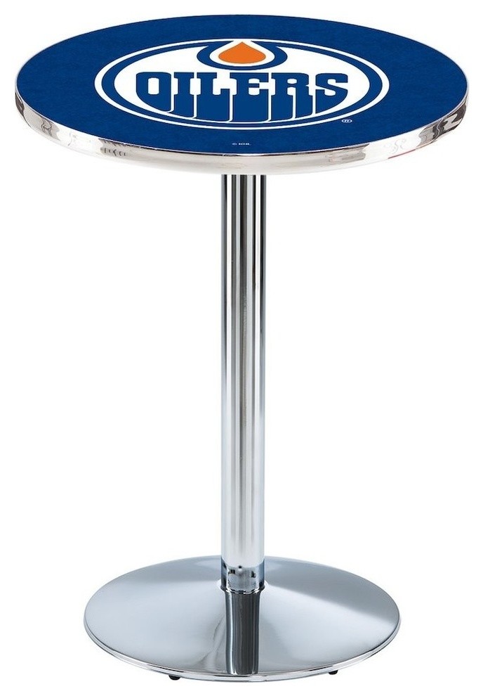 Edmonton Oilers Pub Table, 36"x36" - Contemporary - Indoor Pub And ...