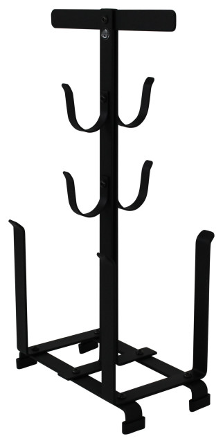 Handcrafted Hearthside Boot and Mitten Dryer Rack Black - Midcentury ...