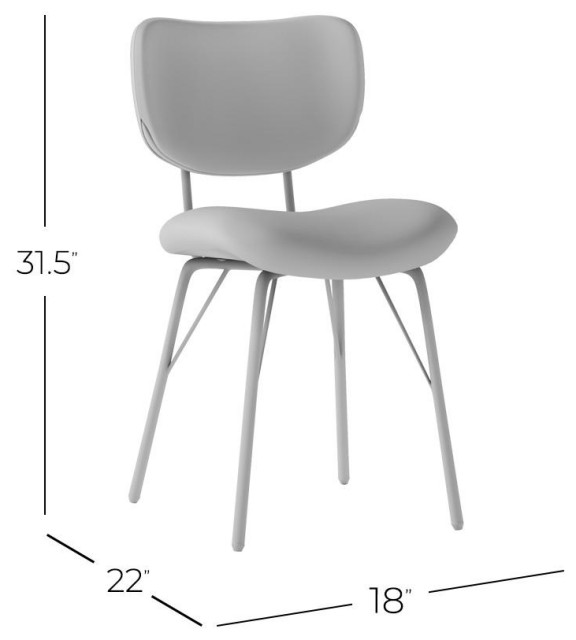 Owen Contemporary Modern Faux Leather Split-Back Upholstered Dining Chair... - Modern - Dining ...