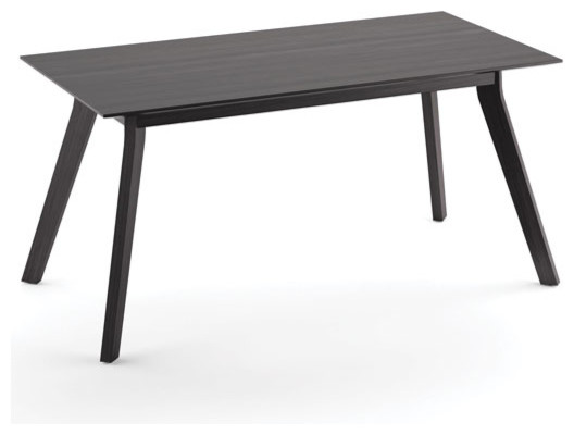 Standard Desk without Modesty Panel, Walnut, 29x66 - Midcentury - Desks ...