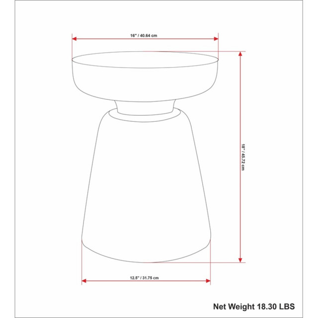 Simpli Home Robbie Solid Wood Round Accent Table in Distressed White ...