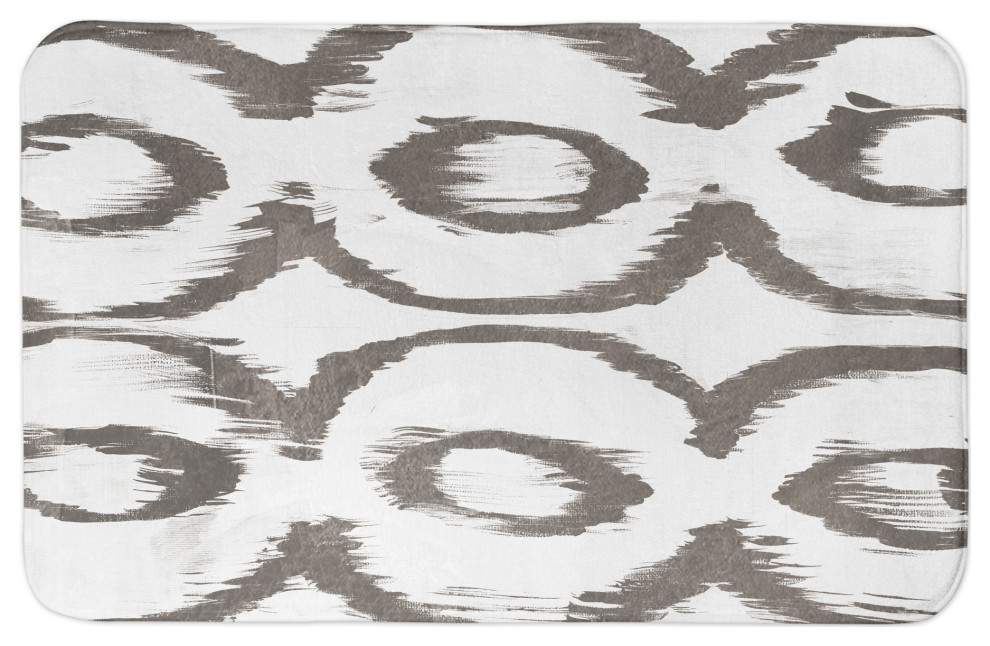 Taupe Cat Eye 34x21 Bath Mat, 34x21 - Contemporary - Bath Mats - by ...