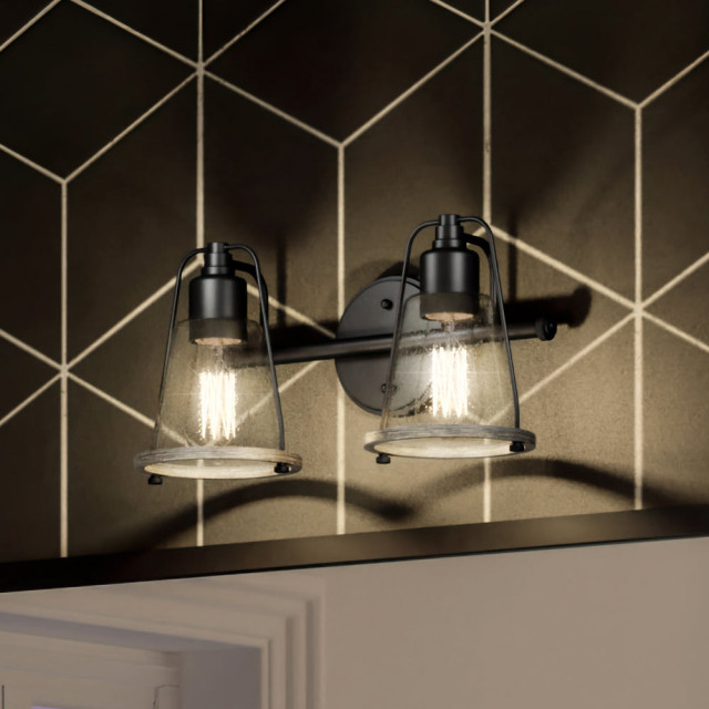 Luxury Coastal Bath Light, Midnight Black - Beach Style - Bathroom ...