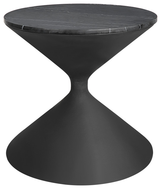 Time's Up Hourglass Shaped Side Table - Transitional - Side Tables And ...