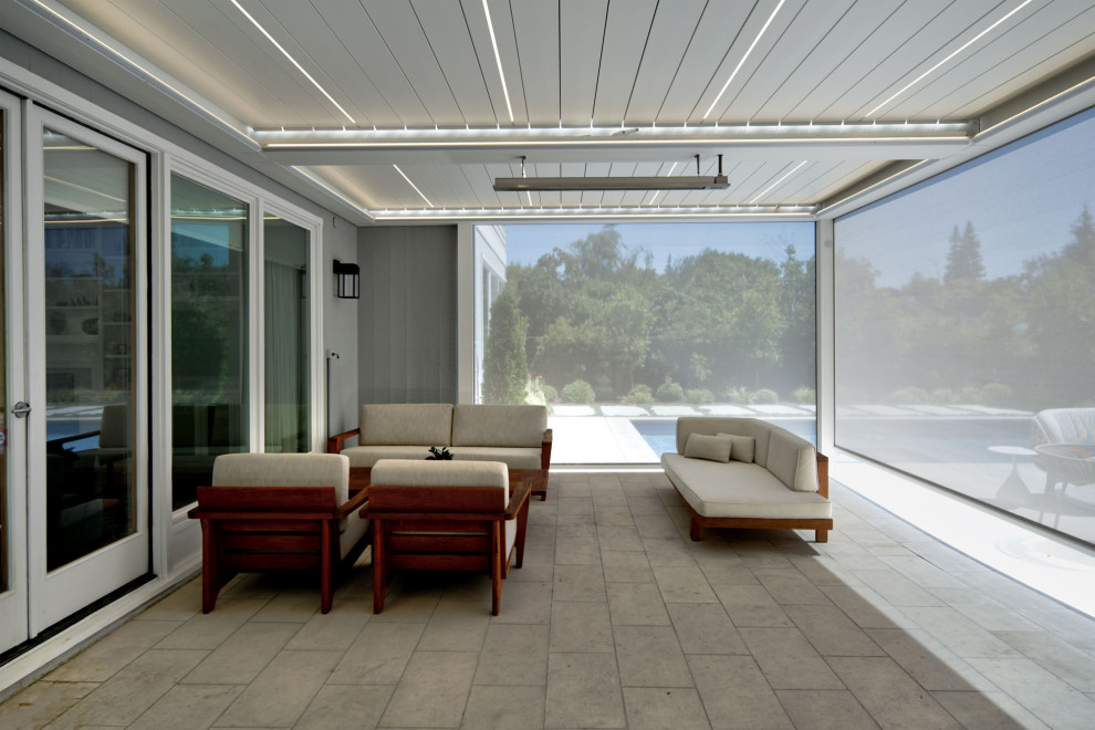Louvered Four Roof Pergola, Extra Large Entertaining Room ...