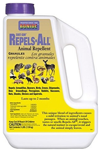 Bonide Products Repels-All Granules Animal Repellent, 3 lb ...